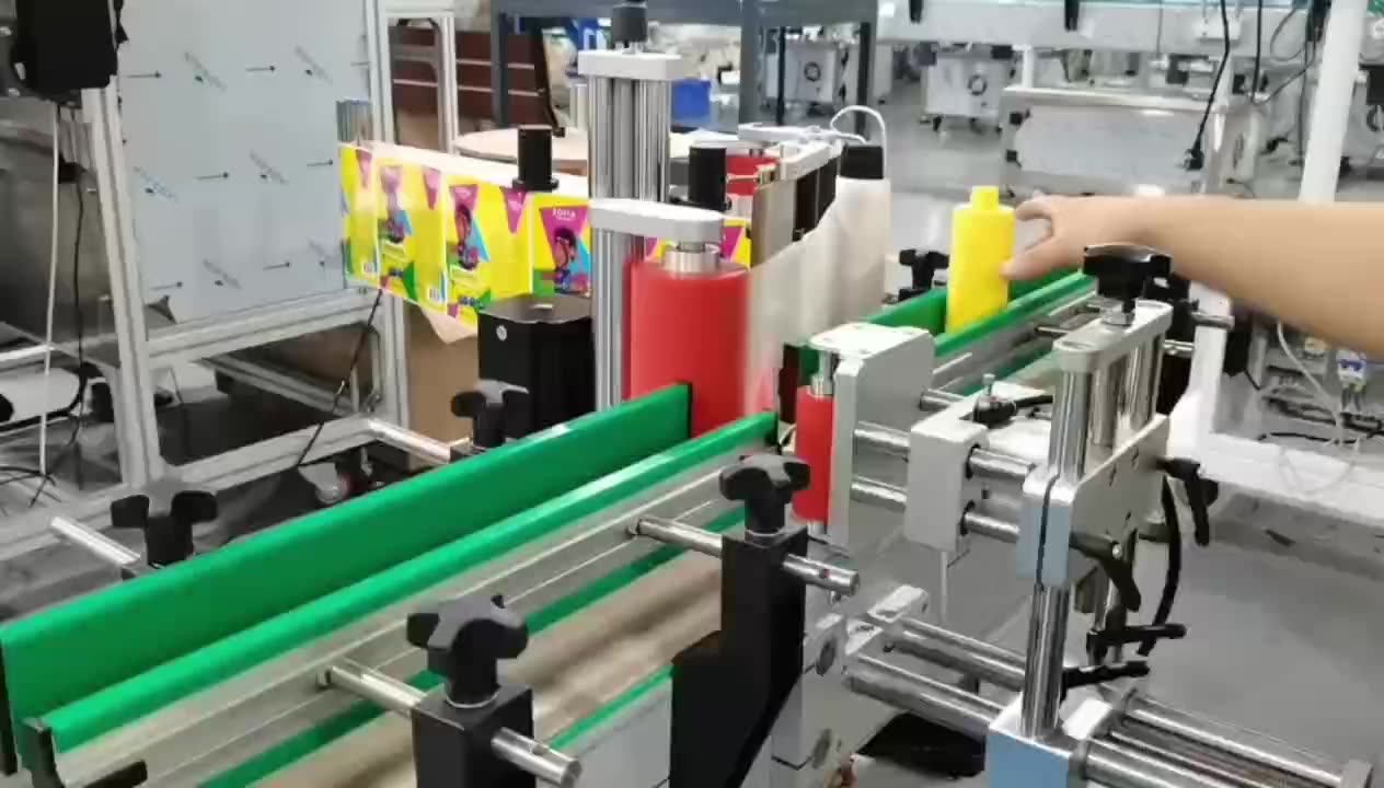 Automatic Adhesive Label Labeling Labeler Machine For Beverage Pet ...