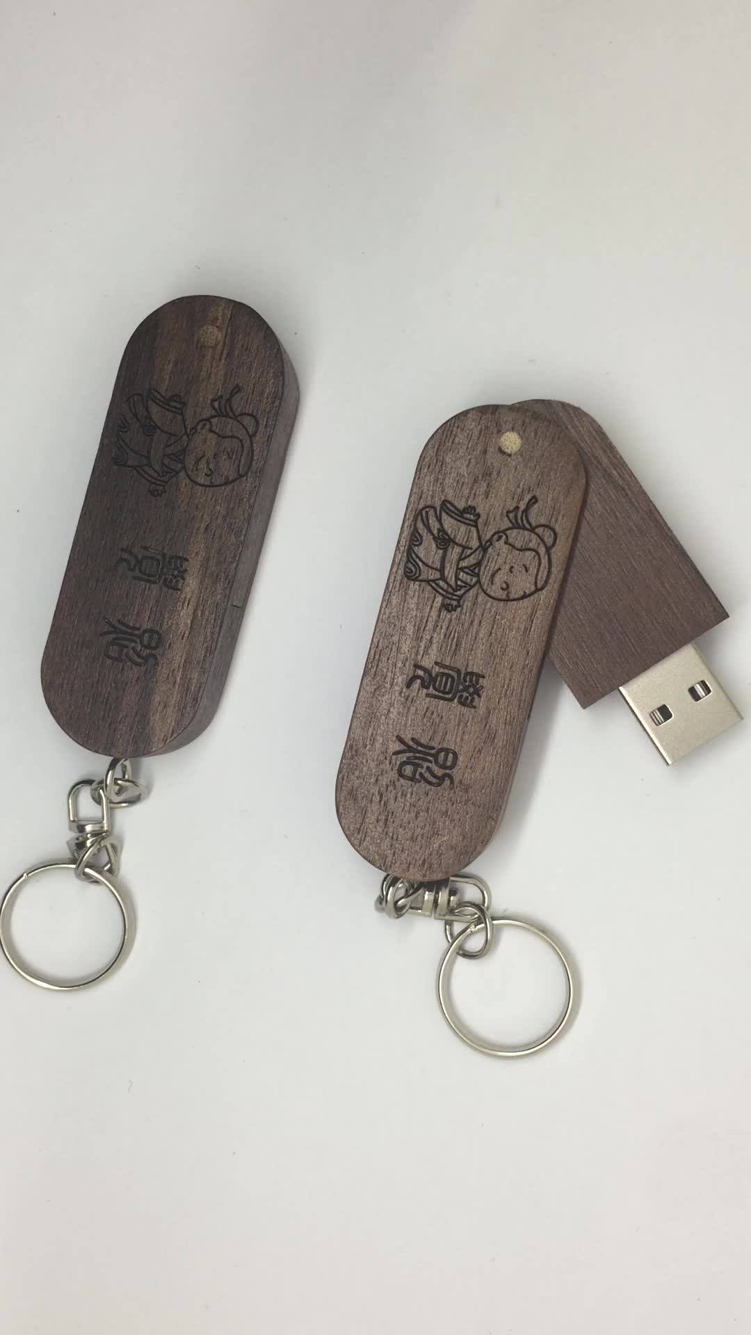 Promotional Wooden Usb Flash Drive 2gb 4gb 8gb 16gb 32gb Laser ...