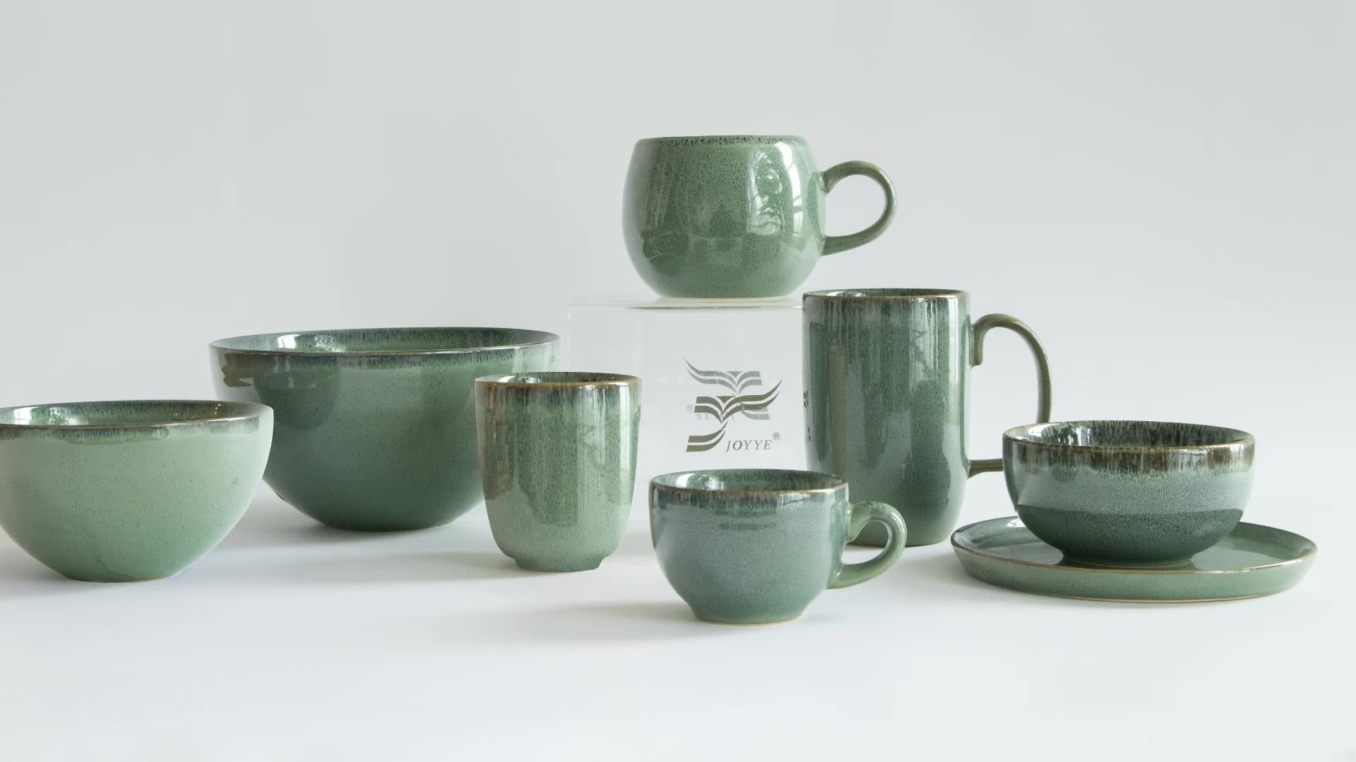 Joyye Luxury Oem Customized Ceramic Tableware Reactive Glaze Ceramic ...