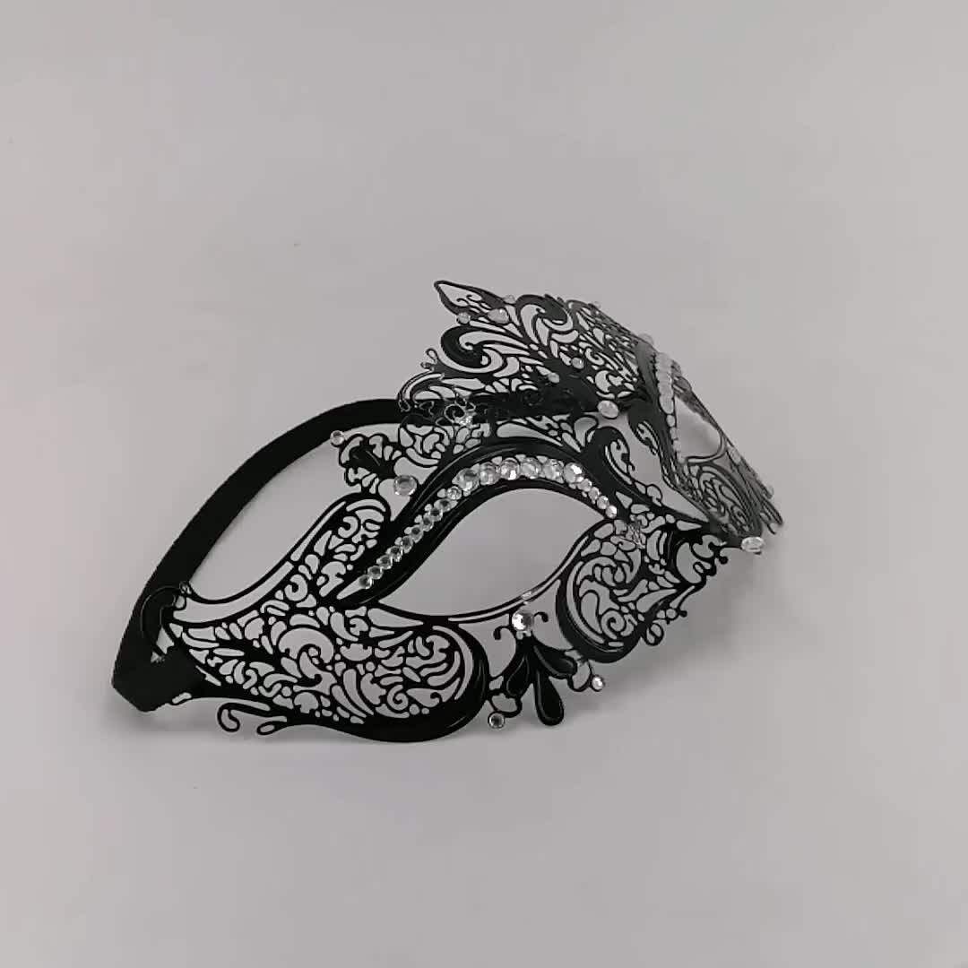 2019 Adult Metal Masquerade Ball Masks Women Fashionable Hollow ...