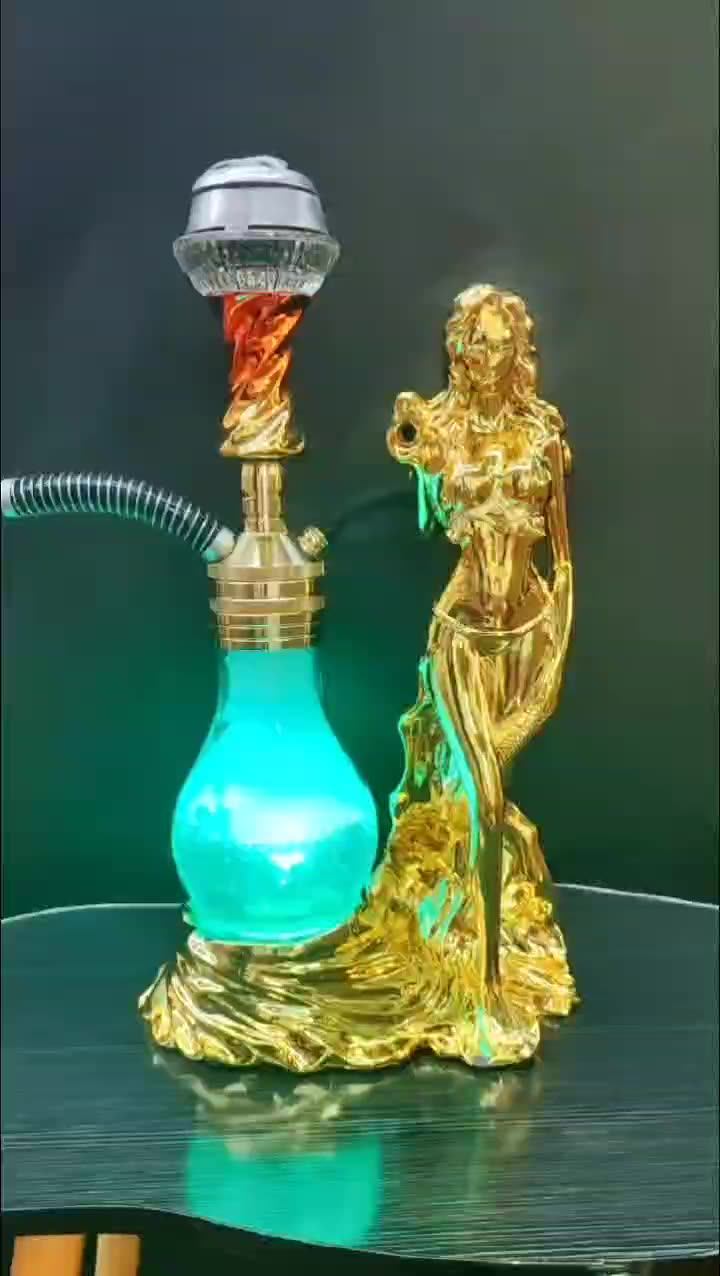 Wholesale New Led Laser Hookah Cool Metal Big Shisha Hookah - Buy Led ...