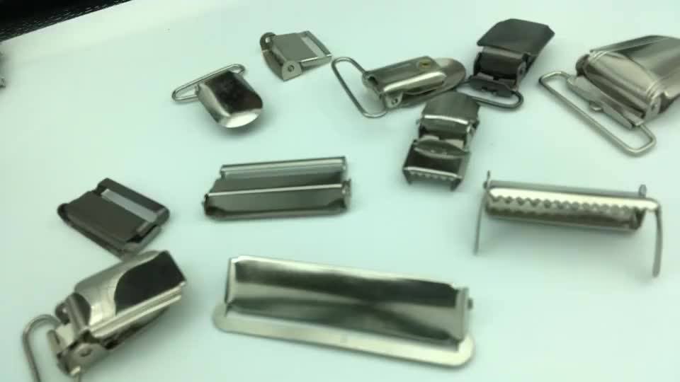 Adjusters Mini Elastic 15mm Copper Round Metal Suspender Clips 25mm ...