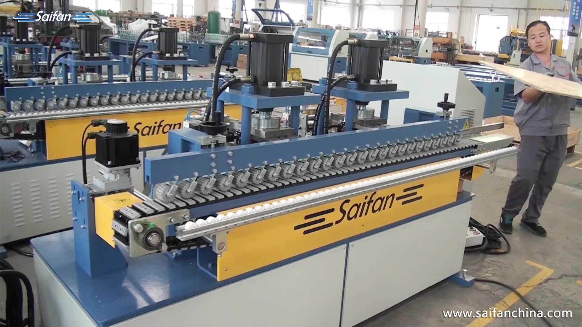 Saifan Nailless Foldable Plywood Box Making Machine Plywood Crate ...