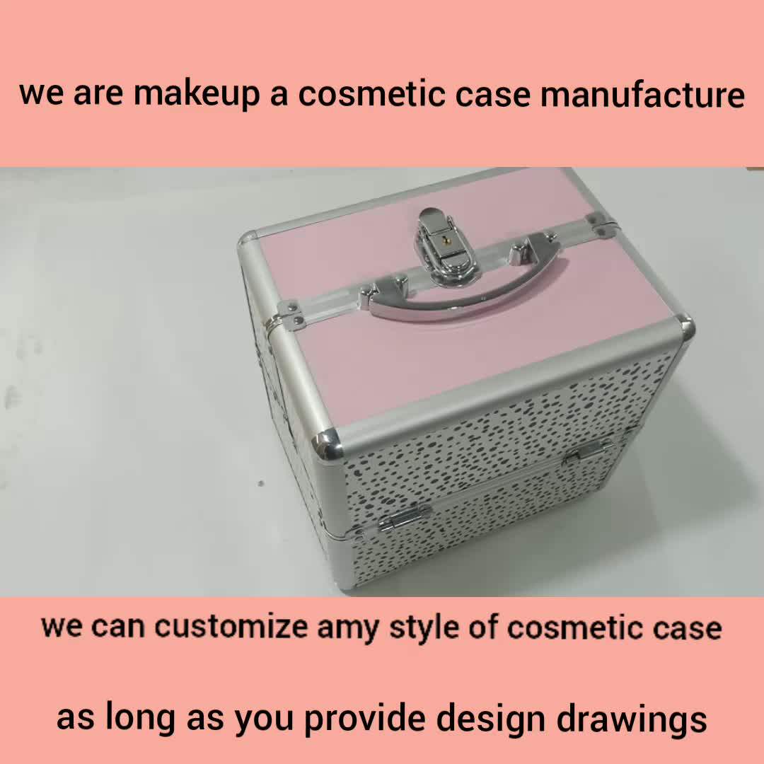 Custom Beauty Box Metal Cosmetic Case Aluminum Makeup Case Professional ...
