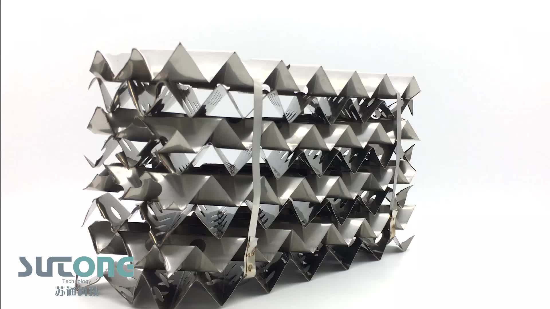 Distillation Column Packing Metal Corrugated Plate Structured Column ...