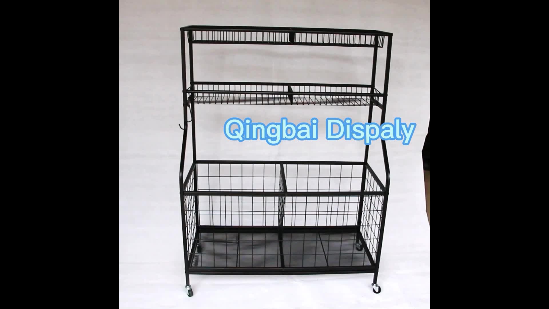 Metal Mesh Cart Gym Organizer Basketball Rack Ball Storage Storage ...