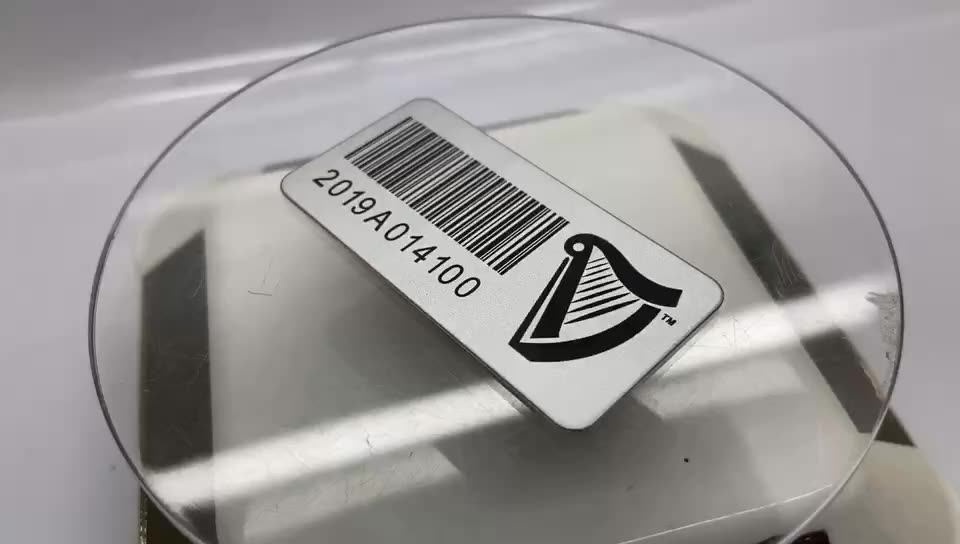 Wholesale Custom Laser Engraved Serial Number Label Metal Barcode Label ...