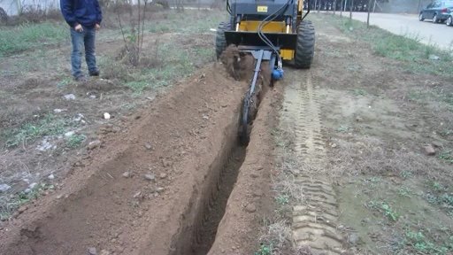 3 Point Hitch Combination Chain 48 Inch Depth Trencher Attachments For ...