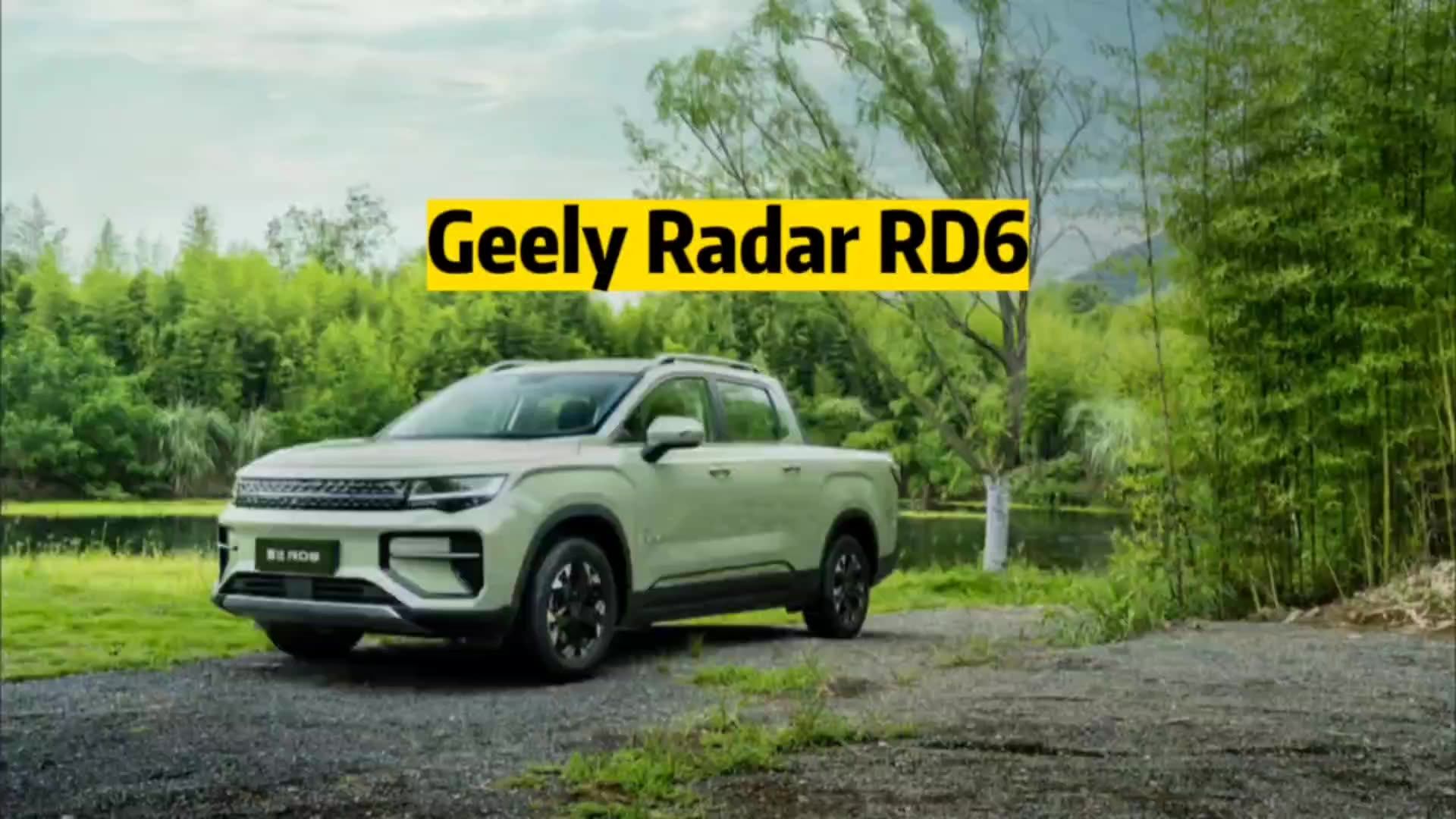 2024 Geely Radar Rd6 High Performance Rwd Electric Pickup Truck 632km ...