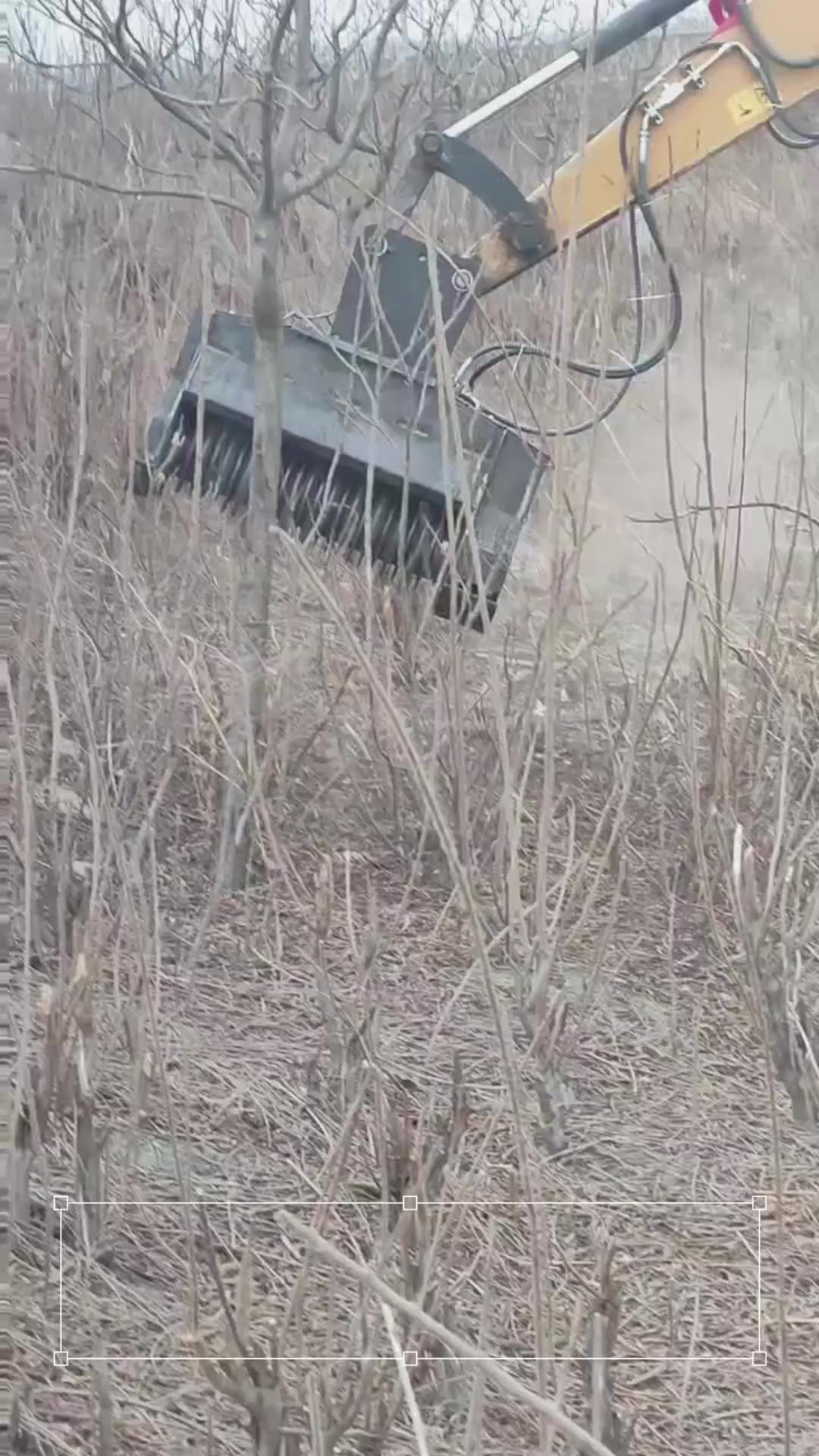 Excavator Attachment Forestry Mulcher For Shredding Wood,Branches,Tree ...