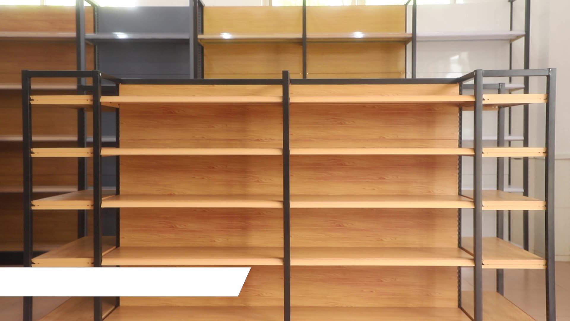 Guichang Miniso Shelving Supermarket End Shelf Display Shelf Wood ...