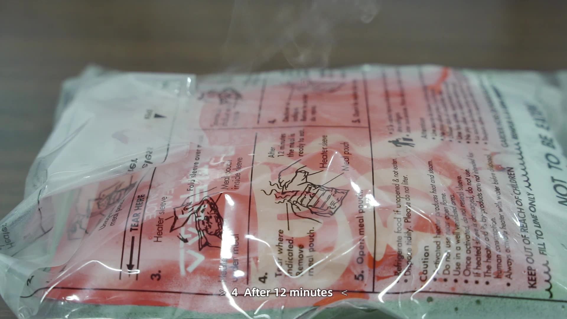 New Energy Flameless Water Reactive Mre Heater Food Ration Heater Bag ...