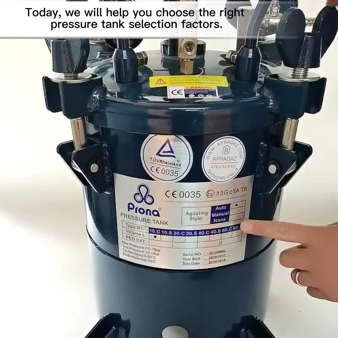 Prona Sus304 Stainless Steel Pressure Tank 2l 5l 10l 20l 40l 60liter ...