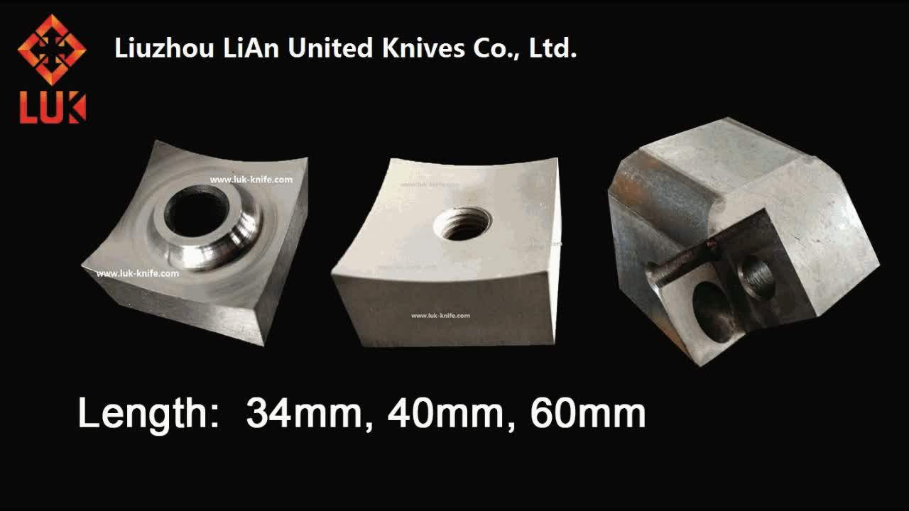 129mm Erema Cutter Compactor Blades & D2 Skd11 Plastic Pelletizer Knives