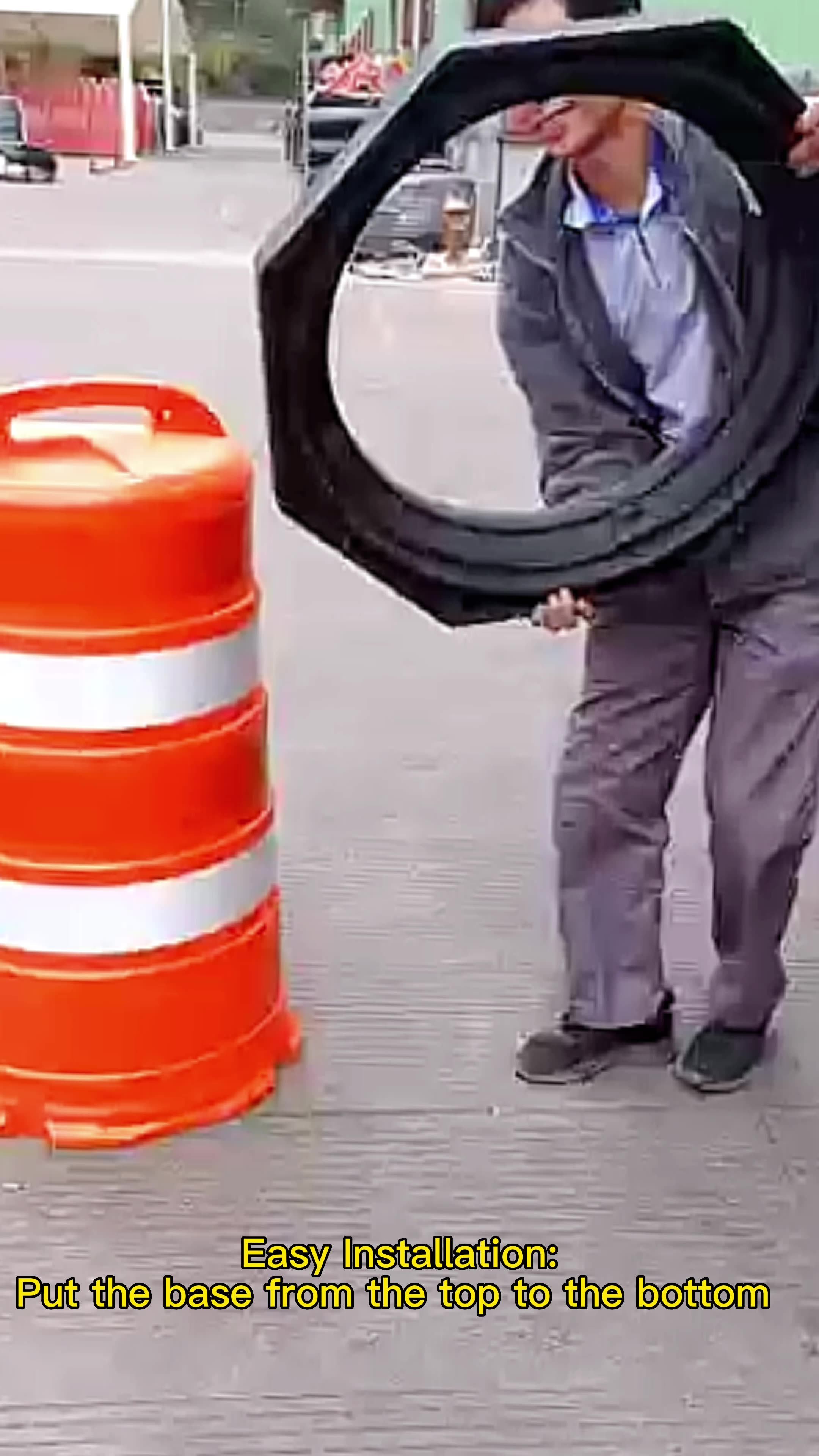 Aashto Standard Roadsafe Road Safety 1100*580mm 15kgs Hdpe Traffic ...