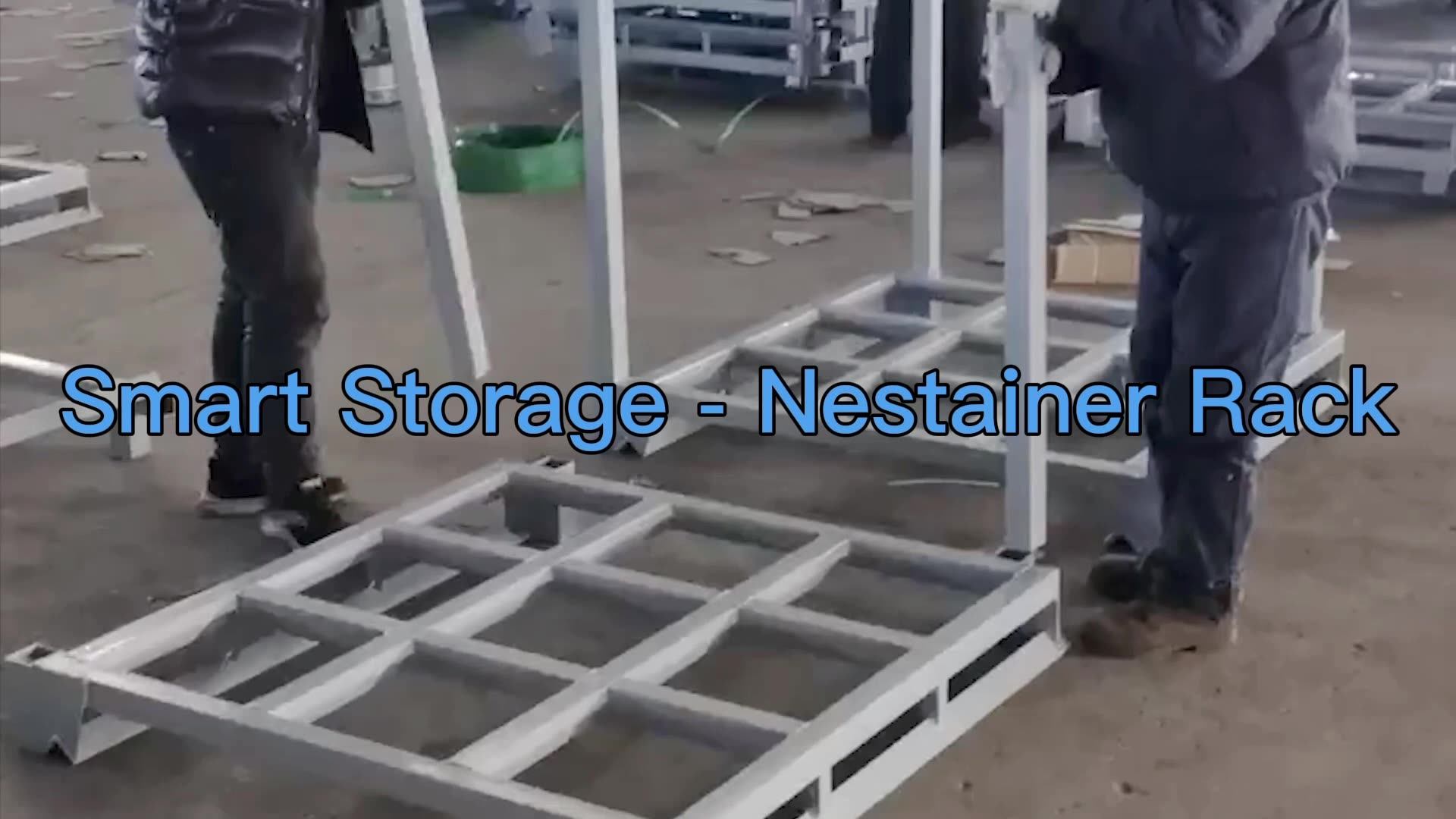 Warehouse Storage Stackable Nesting Movable Pallet Support Pallet Rack ...