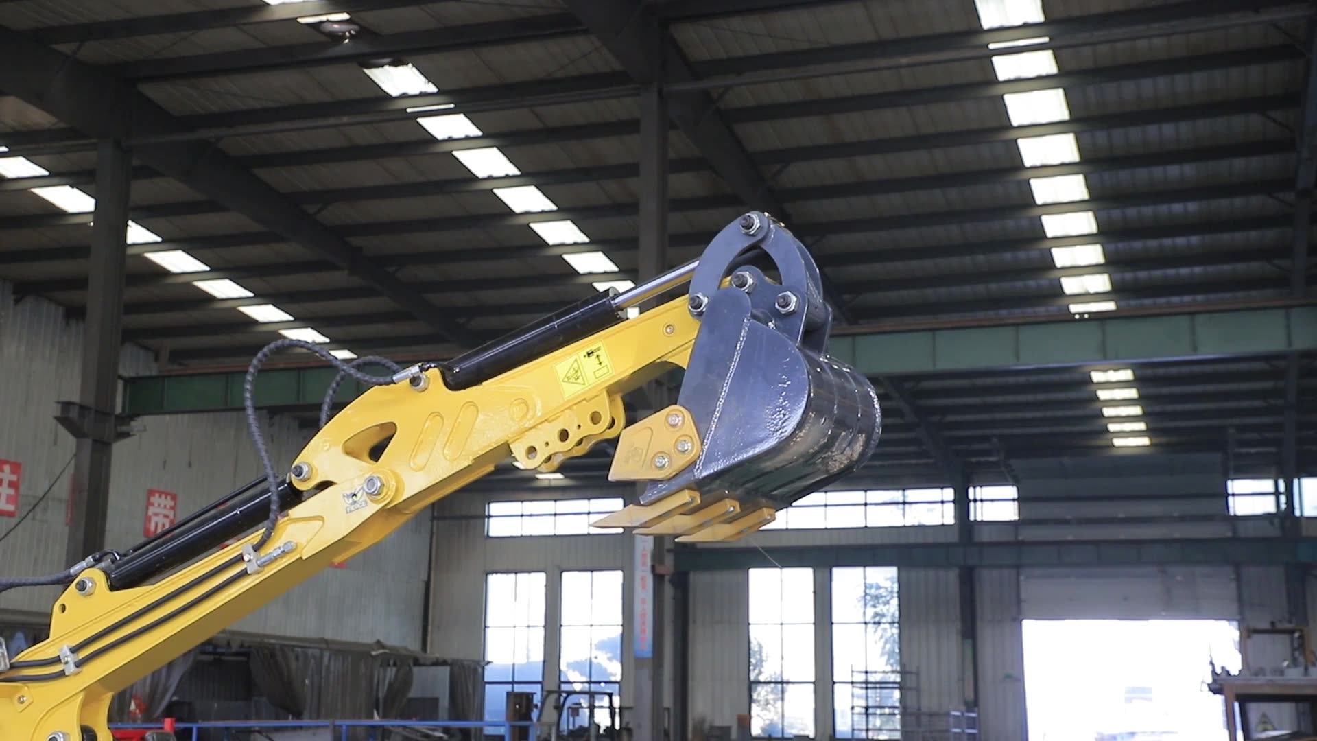 Free Shipping 1 Ton Engine Digger Excavator Mini Chinese Used Small ...