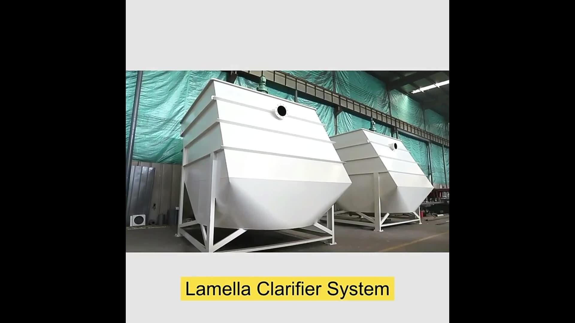 High Efficiency Lamella Clarifier System Inclined Plate For Sewage ...