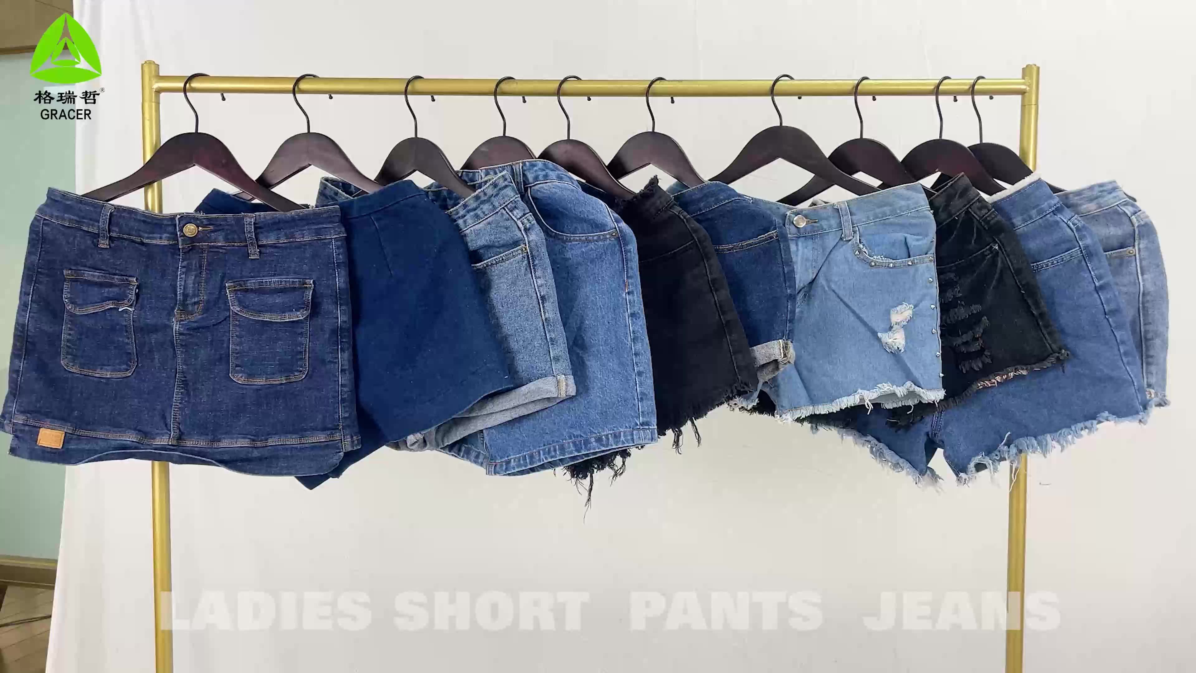 Used Clothing Bale Ladies Denim Shorts Second Hand Clothing Bulk - Buy ...