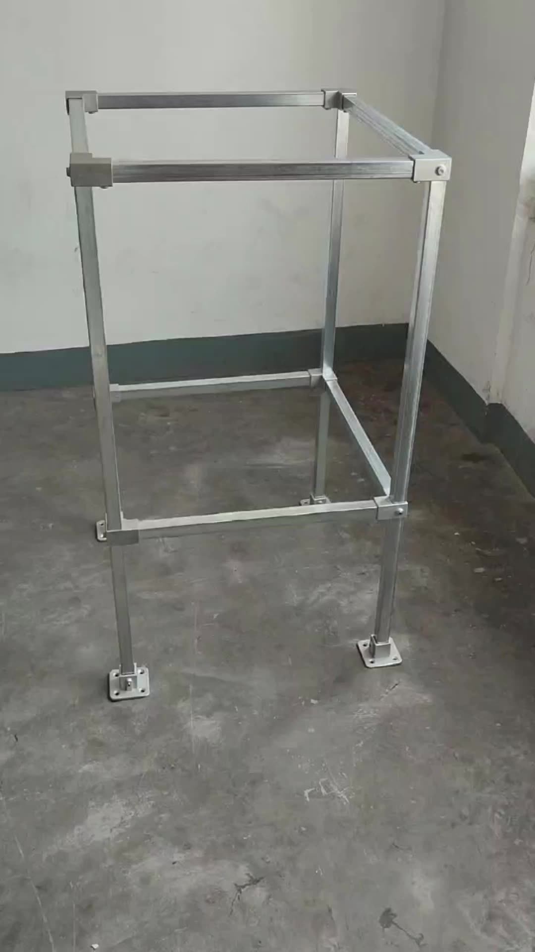 Aluminum Square Tube Connector By Key Clamp Fitting For Decorate 25mm ...