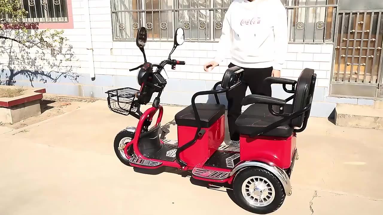 Three Wheels Cargo Electric Tricycle Motorcycle Mobility Scooter Ebike ...