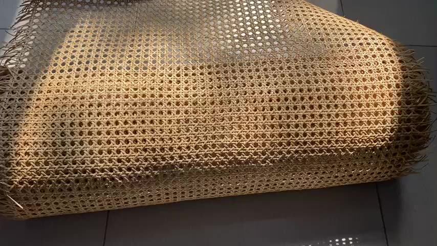 Rattan Roll Material Handwoven Natural Rattan Webbing Cane Semi ...