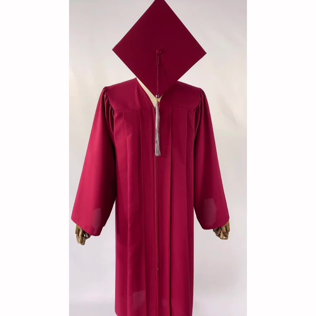 Hotsell Adult Maroon Matte Graduation Gown And Cap With Tassel - Buy ...