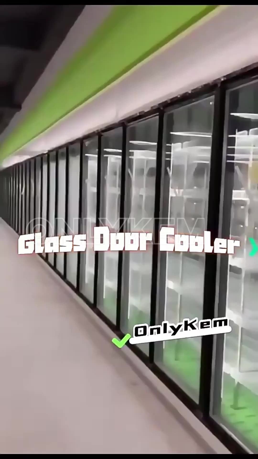 Supermarket Display Walk In Cooler Beer Cave Cold Room With Glass Door ...