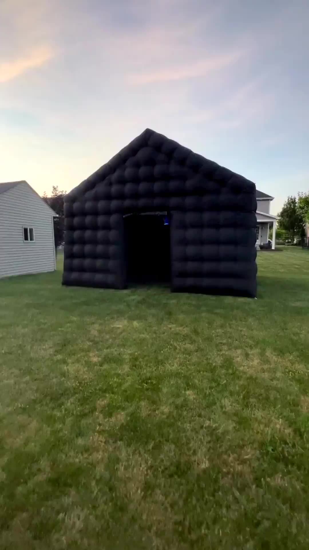 Commercial Black Portable Led Disco Lighting Mobile Night Club Tent ...