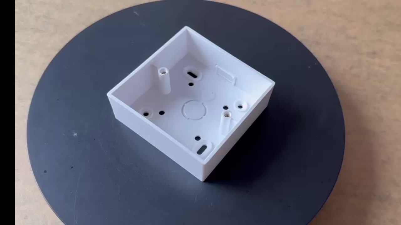 Surface Mounted Pvc 3x3 Wall Electrical Control Switch Socket Outlet ...