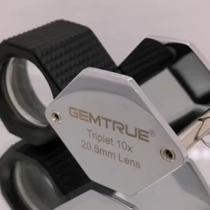 Jewelers Eye Loupe With Rubber Grip Best Diamond Loupe Triplet 10x ...