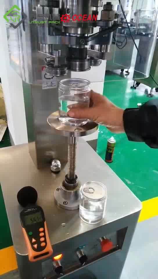 Semi Automatic Manual Plastic Bottle Can Cap Sealing Equipment And ...
