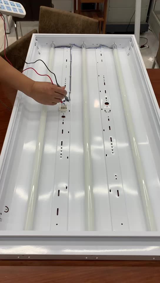 3x18w 2x2 T8 Led Louver Grill Light For Recessed Ceiling Panel Lighting ...