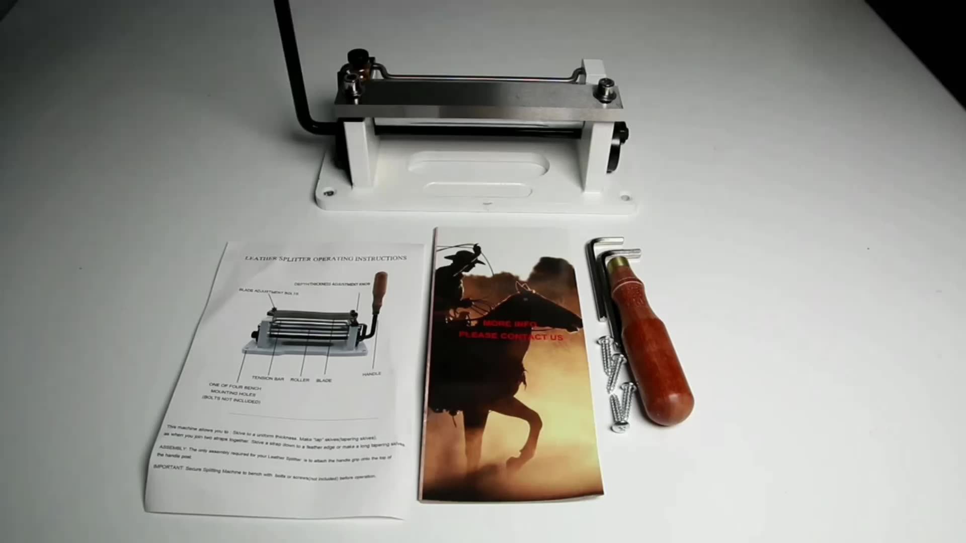 6" Manual Leather Skiver Peeler Splitter Diy Shovel Skin Skiving ...