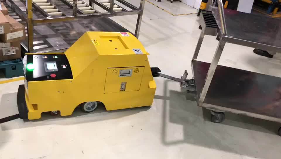 New Single-Way Automated Guided Vehicle Tugger Robot AGV for ...