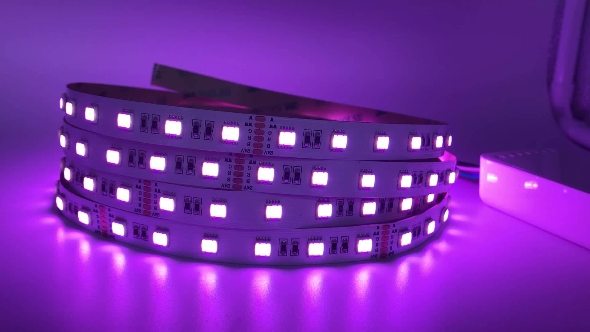 Double Layer Thick Board 60 Leds/m 5 In 1 Flex Smd 5050 Rgbw Led Strip ...