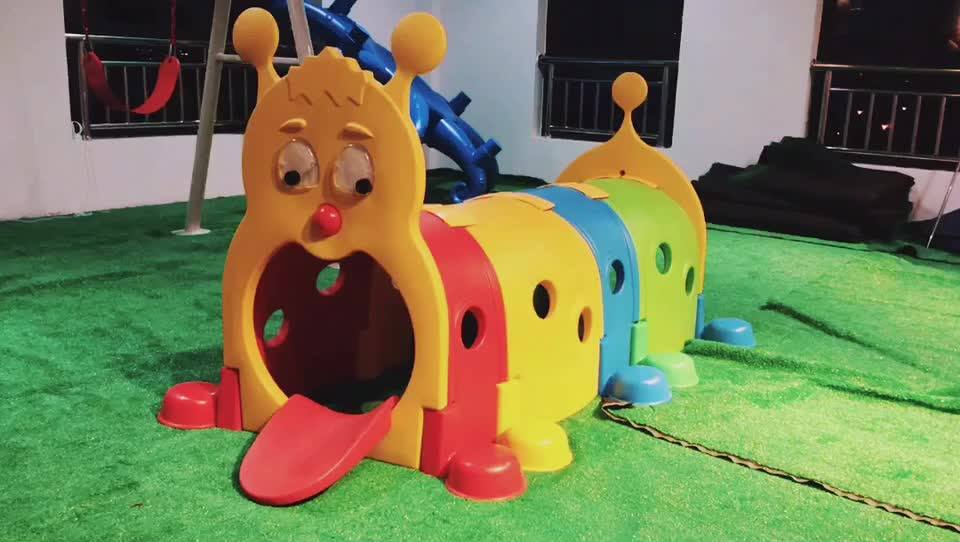 Preschool Outdoor Kids Plastic Play Toy Tunnel Crawling Worm Tunnel ...