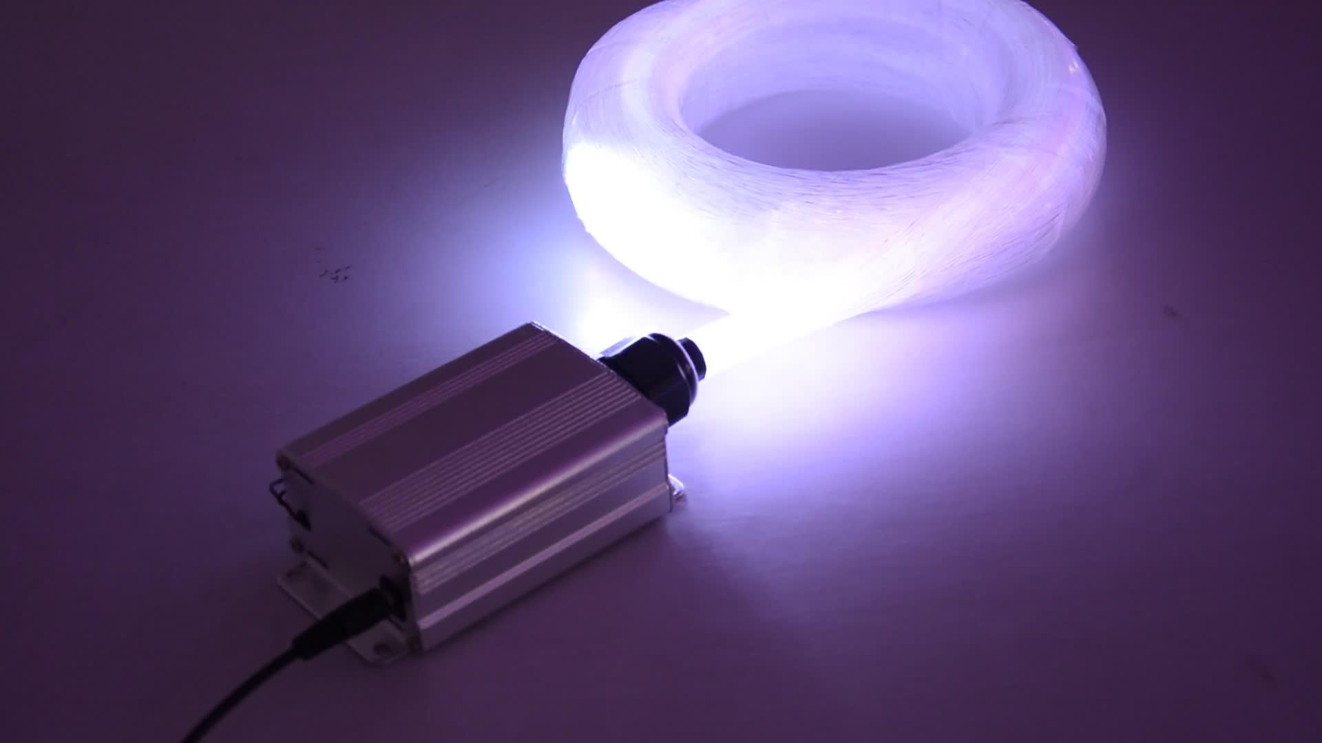 Led Fibre Optic Lighting 16w Multi-colored Diy Ceiling Kit Lamp Engine ...