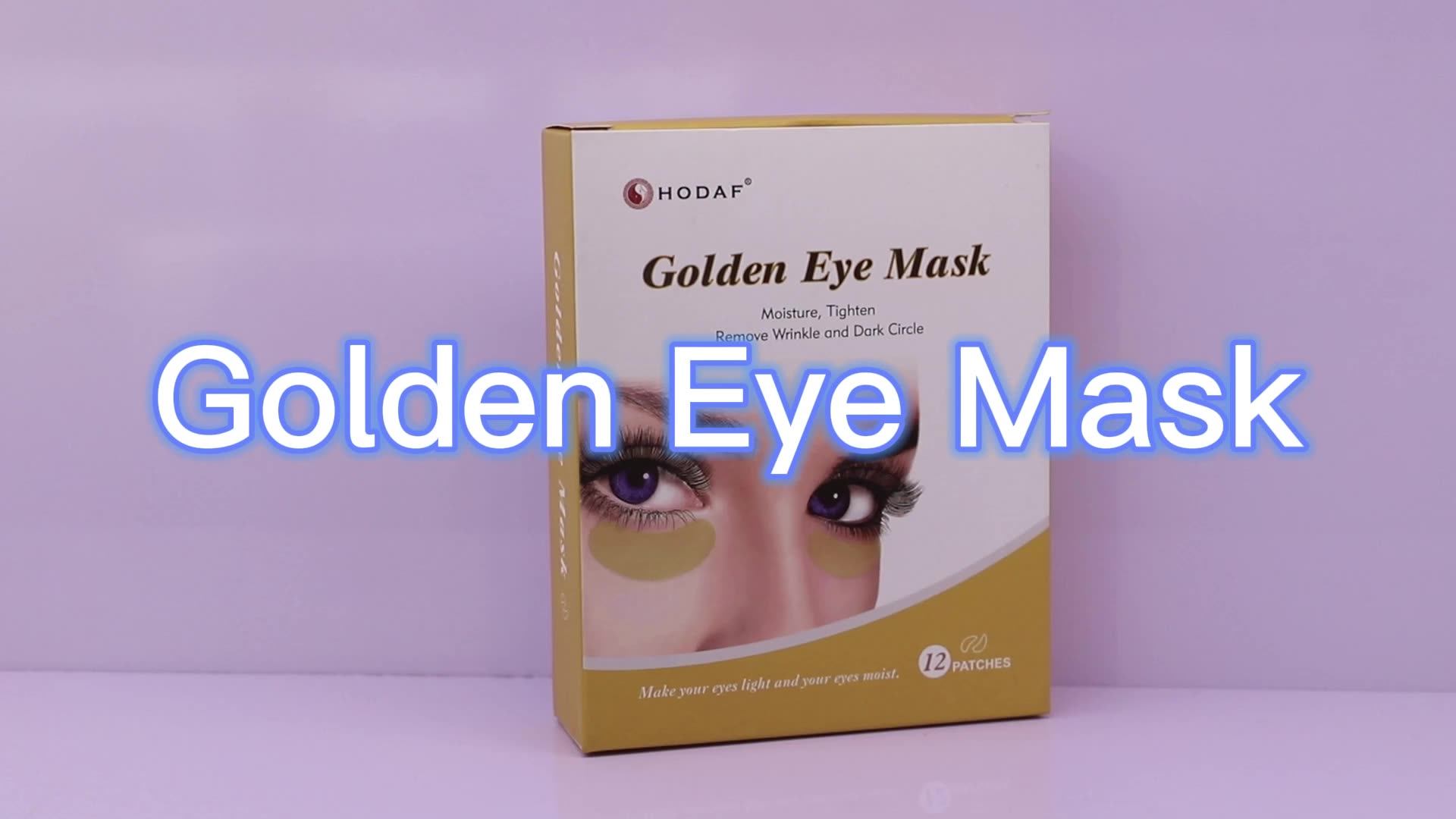 Customized Logo 24k Collagen Gold Powder Eye Mask Hyaluronic Acid ...