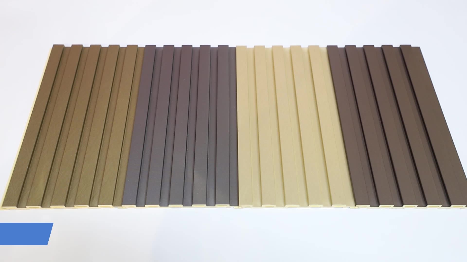 Dark Green Color Interior Wall Panel 9mm Thickness Hollow Decor Board ...