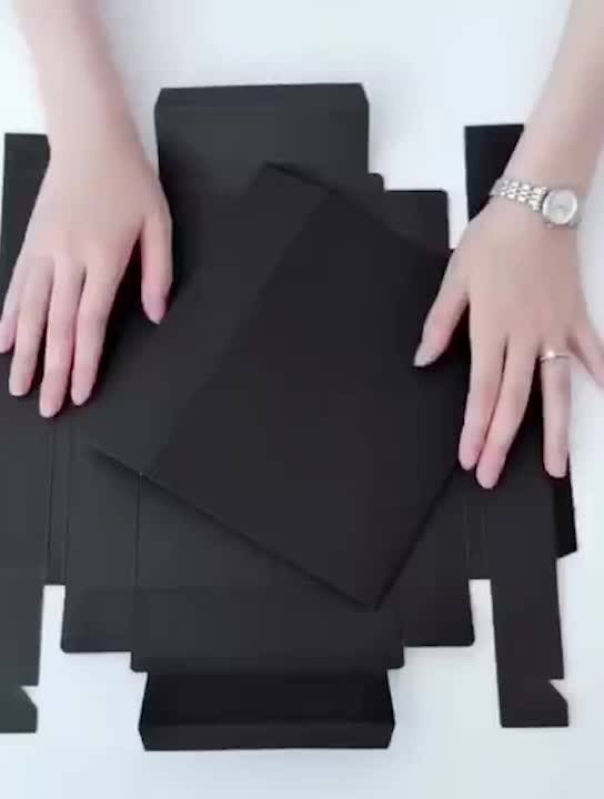 Custom Foldable Slide Open Drawer Makeup Package Paper Box Matte Clear ...