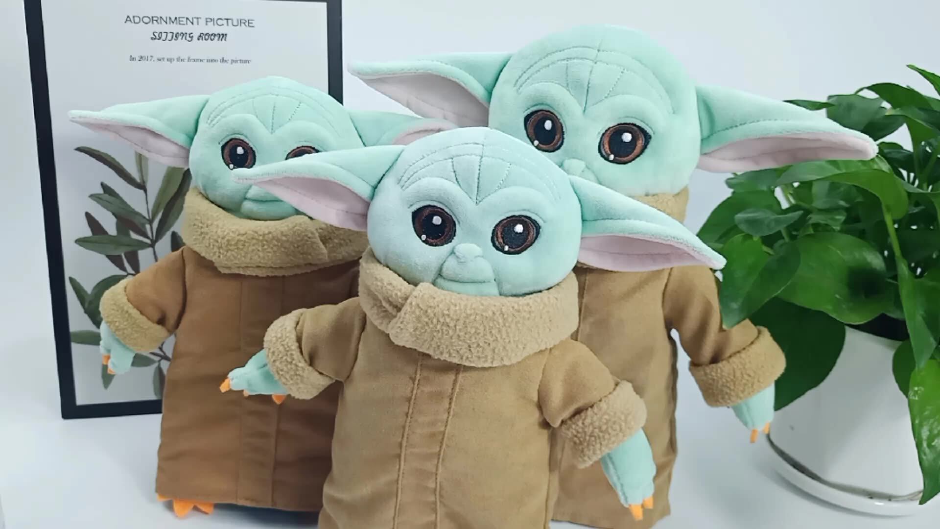 25cm/9.8 Inch Tall Collection Soft Stuffed Doll Mandaloria Baby Yoda ...