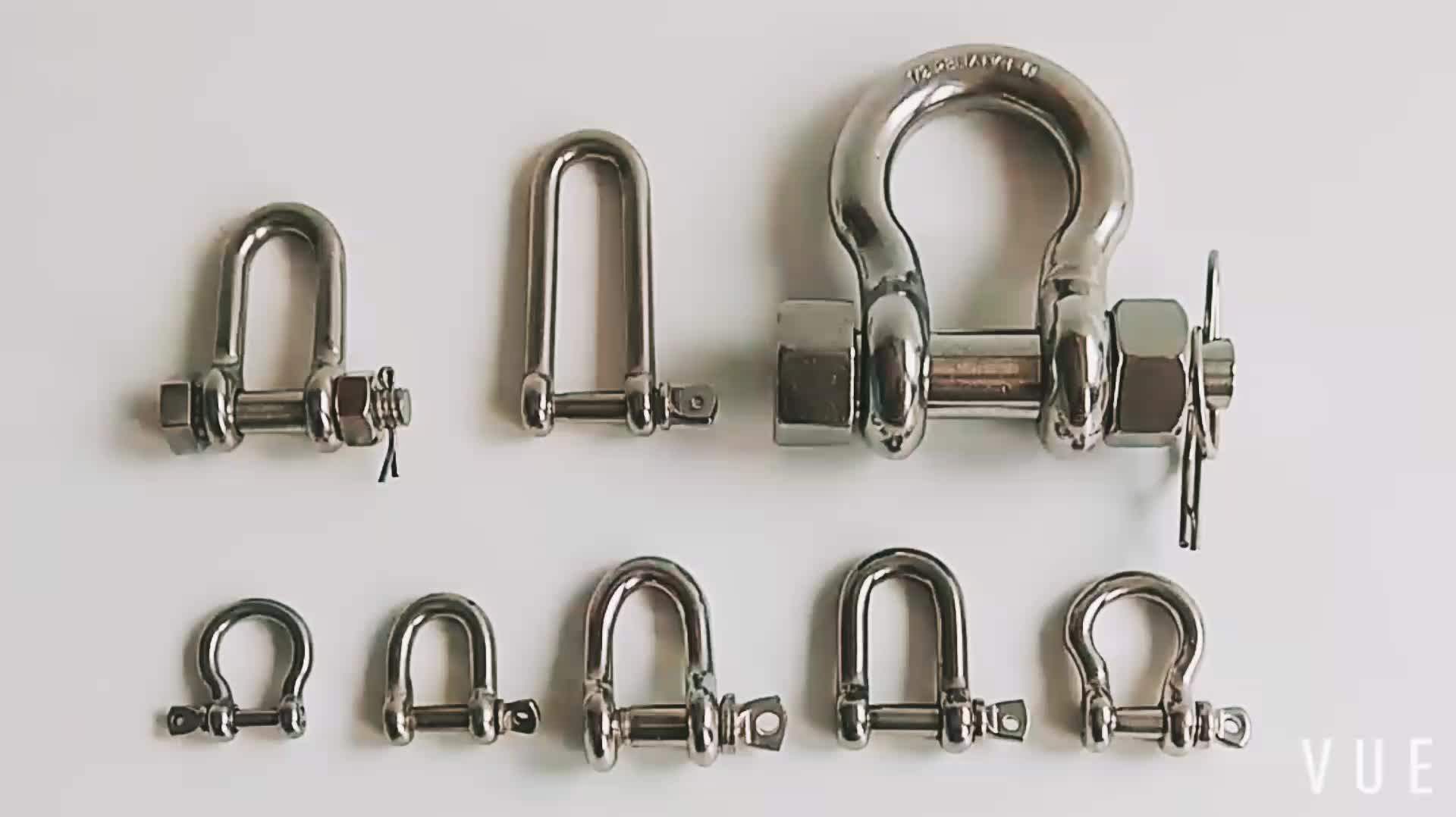 Stainless Steel Roller Shackle Boomerang Large Lifting Rated Bow ...