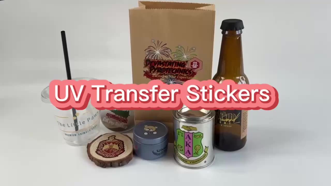 Uv Transfer Stickers Custom Label Pressure Sensitive Paste Cold ...