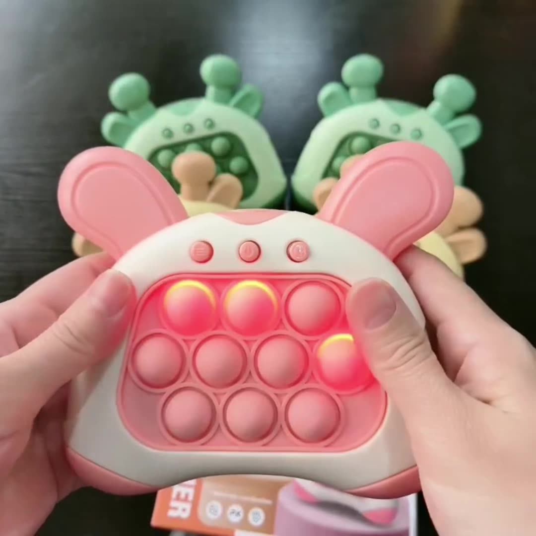 Quick Puzzle Game For Kids Fast Push Bubble Game Light Up Pops It Pro ...