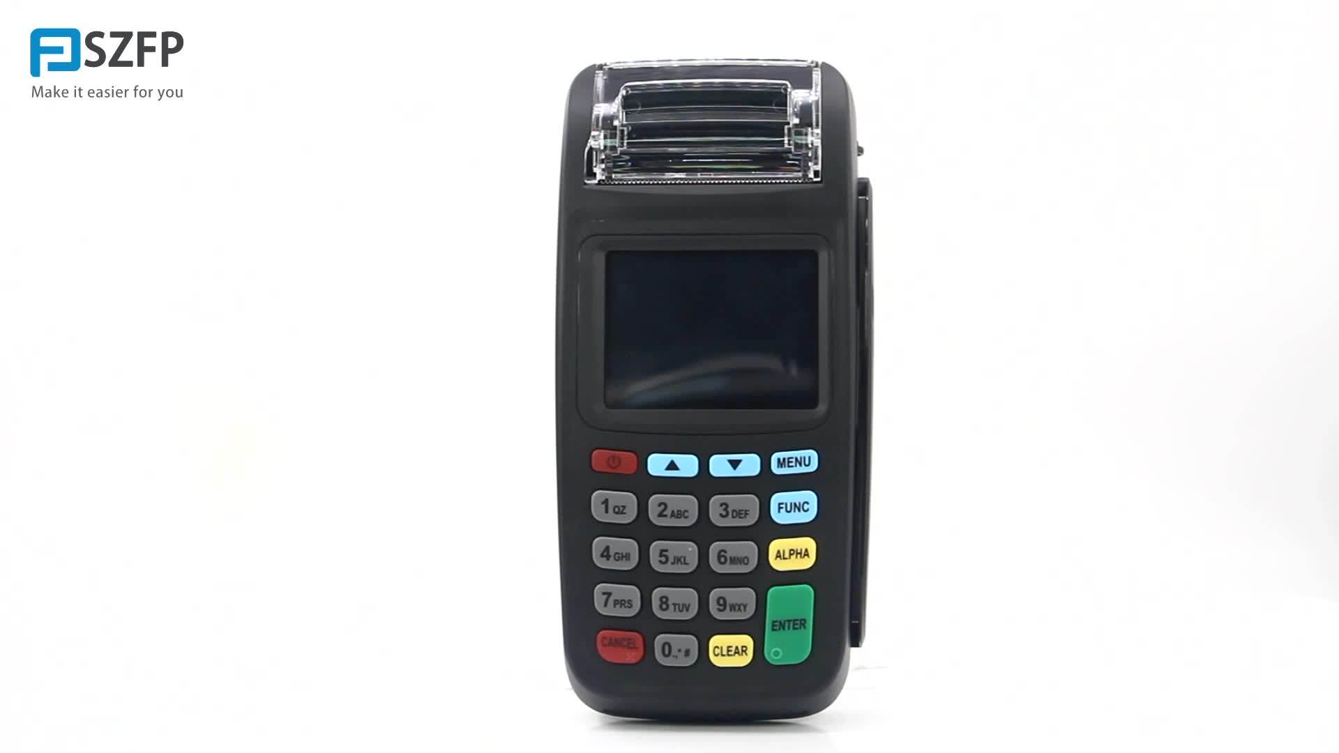 Gprs Wireless Financial Pos Terminal Point Of Sale System With Printer ...