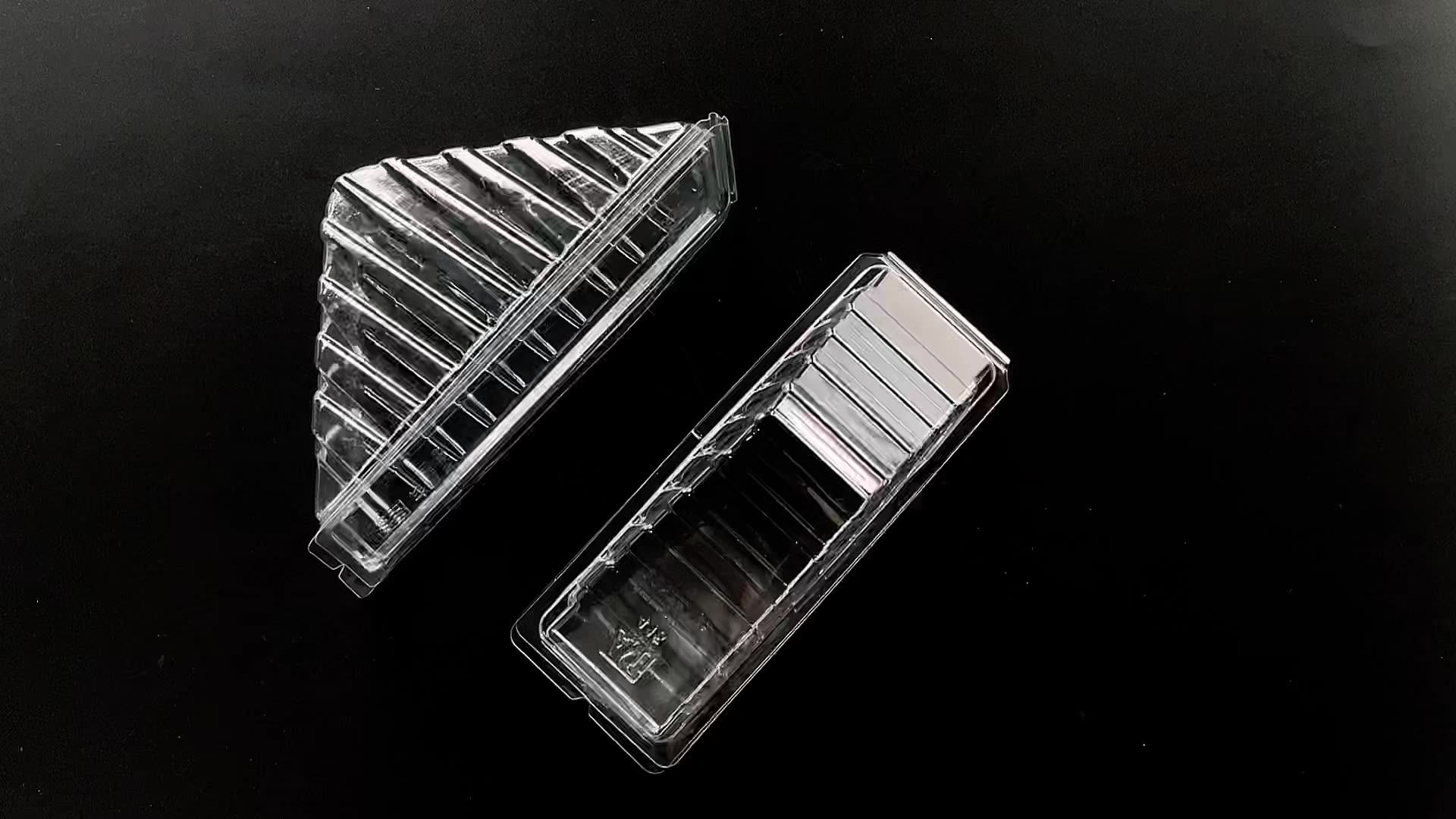 Disposable Triangle Transparent Plastic Sandwich Cake Plastic Packaging ...