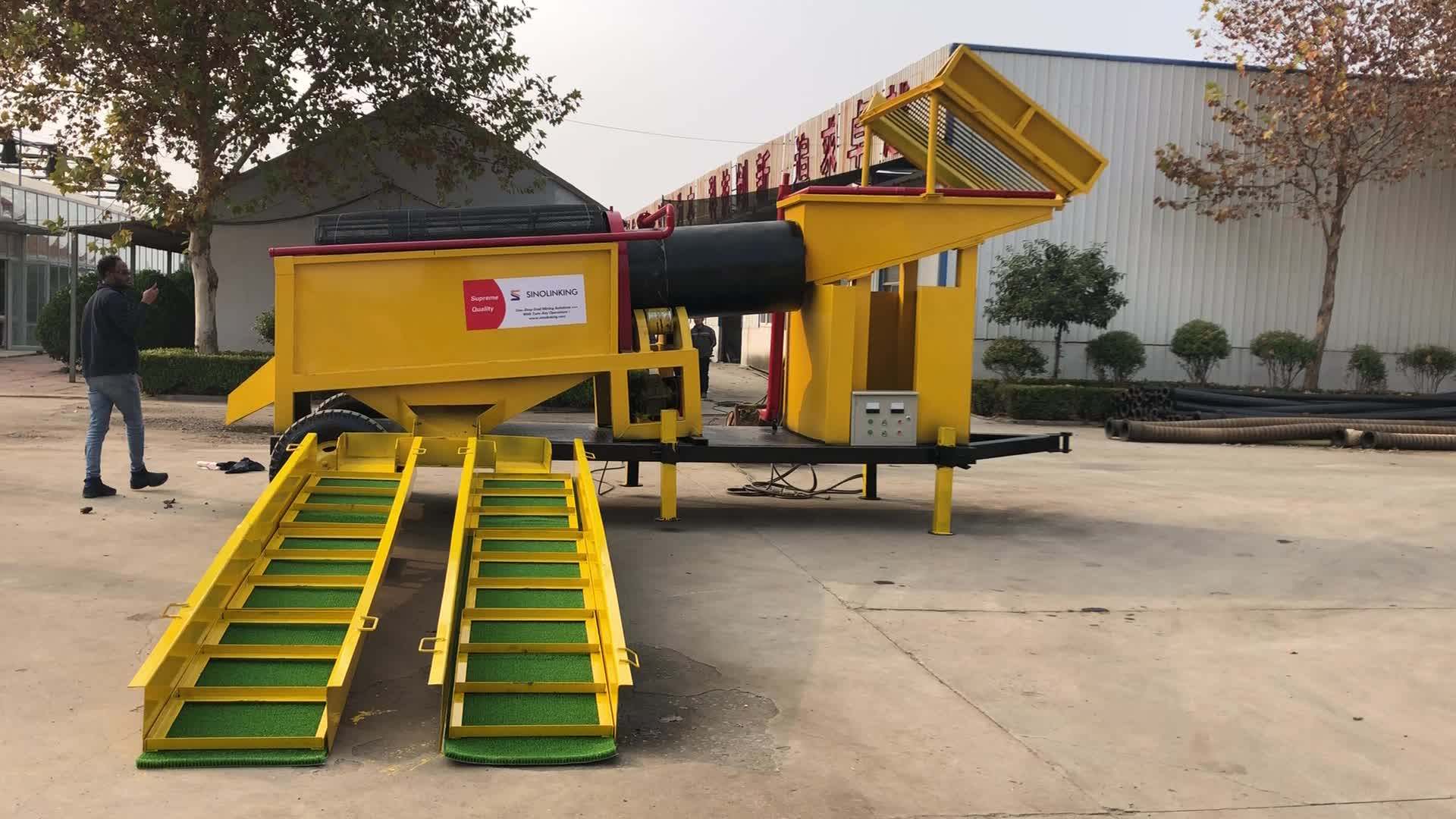 Sinolinking 20tph Gold Mining Filtering Machine Alluvial Gold Panning ...