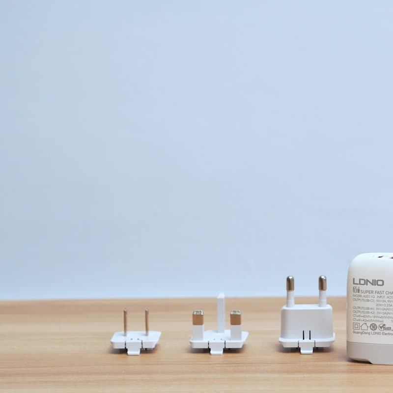 Ldnio 65w 5v 3a Usb Type C Wall Pd 3.0 Chargers Adapters Uk Universal ...