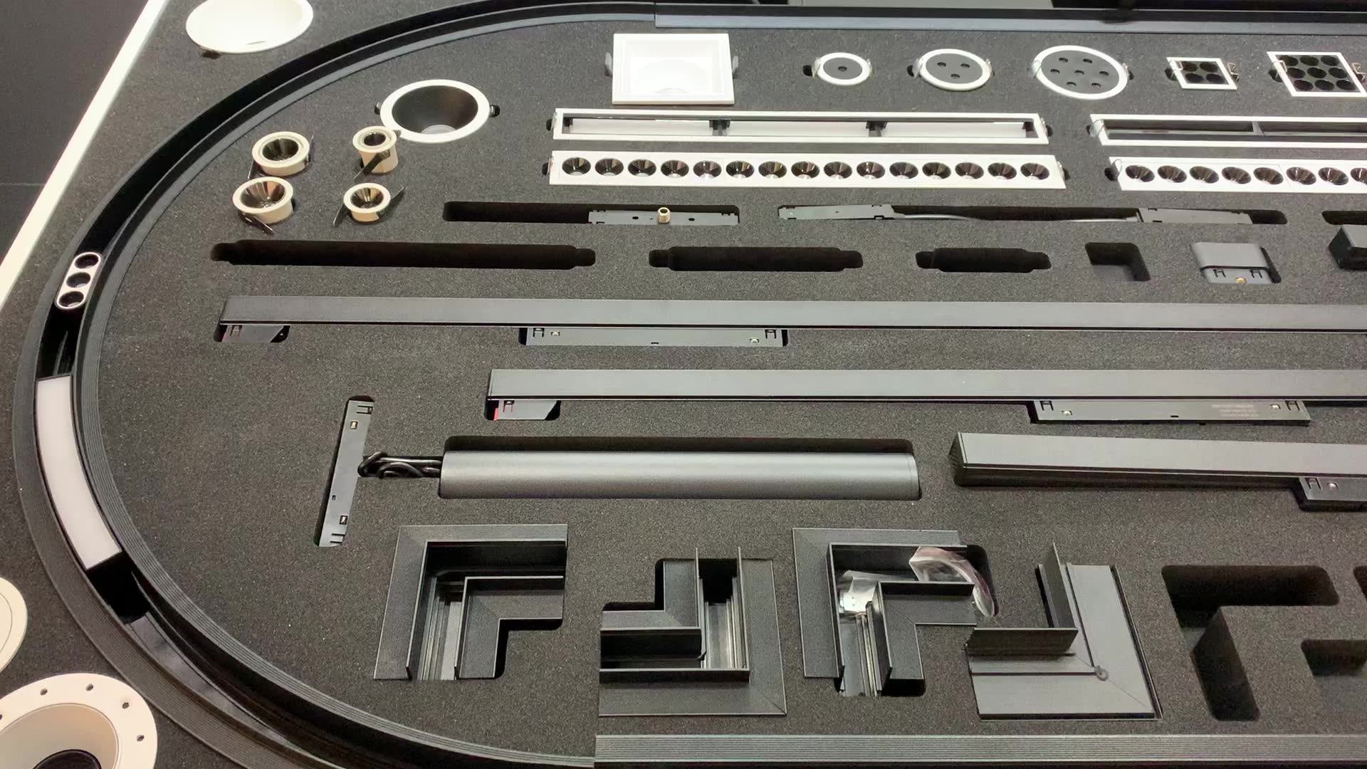 New Design Magnetic Track Light Dc48v Safety Magnetic Track Rail Cob ...